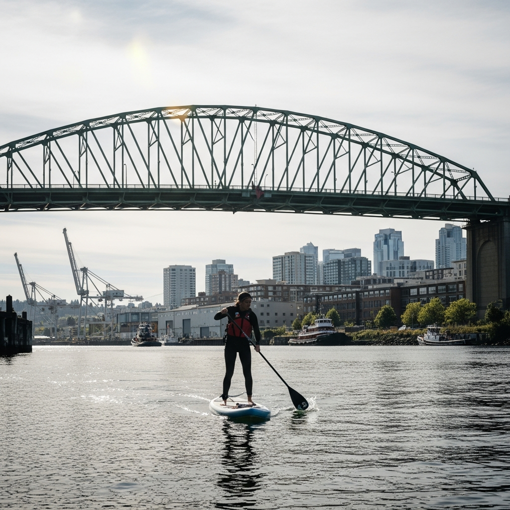 Ship Canal Paddling - Seattle Paddleboard